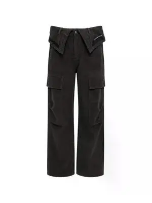 Andersson Bell Raptor Layered Wide-leg Trousers - Black