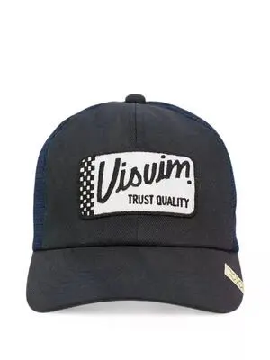Visvim Goodyear Ii Logo-patch Mesh-panel Cap - Blue