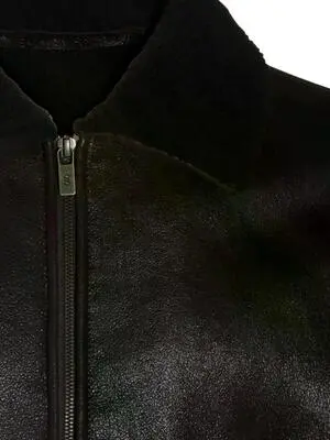 SALVATORE SANTORO Shearling-collar Leather Jacket