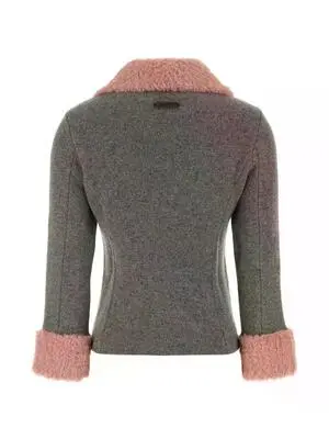 Moschino Faux-fur-trim Knitted Jacket