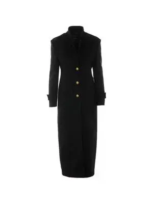 Pinko Logo-button Turtleneck Coat