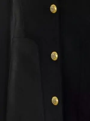 Pinko Logo-button Turtleneck Coat