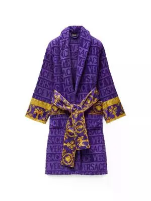 Versace I ♡ Baroque Dressing Gown - Purple
