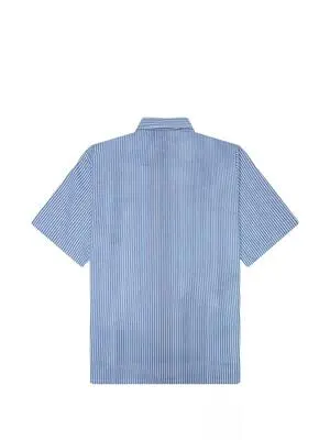 PLEASURES Logo-print Striped Shirt