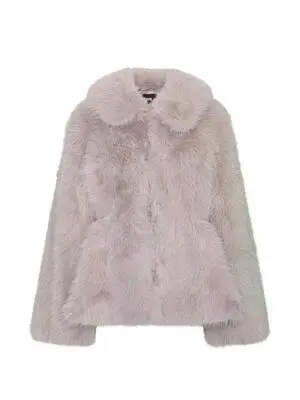 ROTATE BY BIRGER CHRISTENSEN Faux-fur Flared Jacket