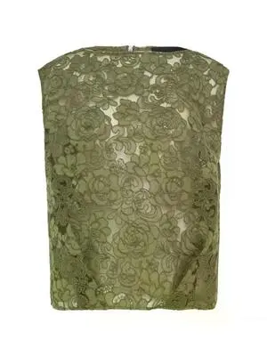 Simone Rocha Floral-lace Sleeveless Top