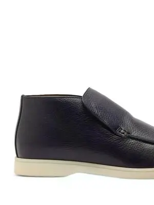 AURELIEN City Grainy Leather Loafers