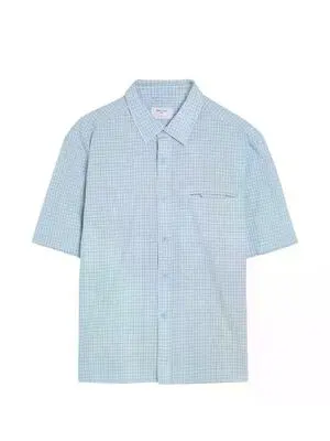 PERCIVAL Hinsley Short-sleeve Shirt - Blue