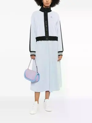 AGNES B. Logo-patch Skirt - Blue