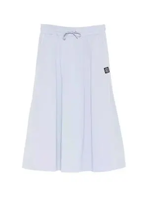 AGNES B. Logo-patch Skirt - Blue