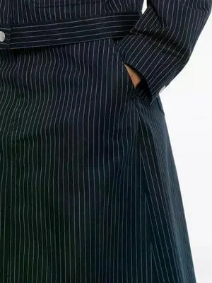 AGNES B. Striped-print A-line Skirt