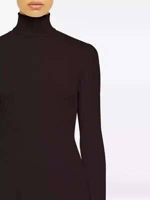 Wolford Ribbed-knit High-neck Mini Dress