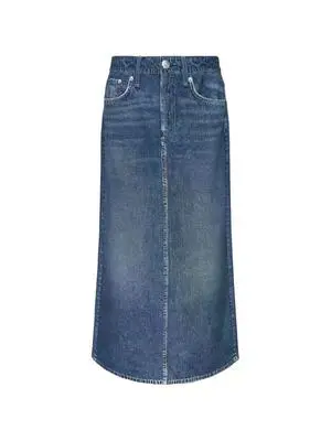 Rag & Bone Miramar Faded-effect Midi Skirt