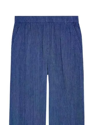 Eileen Fisher Elasticated-waistband Wide-leg Trousers