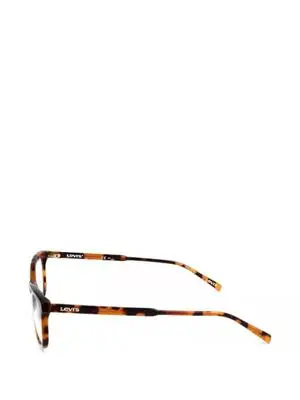 LEVI'S Tortoiseshell-effect Rectangle-frame Glasses