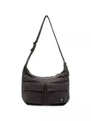 AGNES B. Cotton Shoulder Bag - Grey