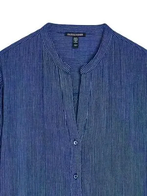 Eileen Fisher Striped Button-up Shirt
