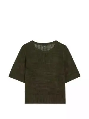 Eileen Fisher Mesh-knit T-shirt
