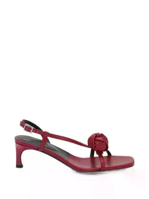 ROTATE BY BIRGER CHRISTENSEN Mid-heel Knot Leather Sandals