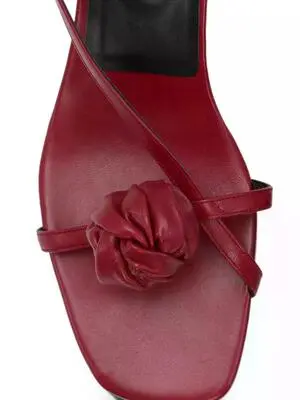 ROTATE BY BIRGER CHRISTENSEN Mid-heel Knot Leather Sandals