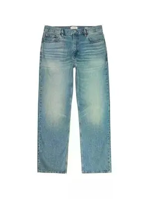 FRAME Faded Straight-leg Jeans