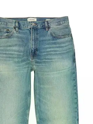 FRAME Faded Straight-leg Jeans