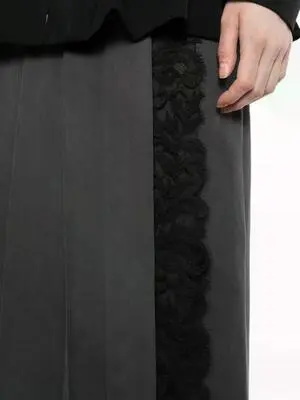 FETICO Lace-trim Pleated Skirt