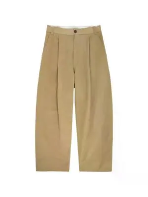 Studio Nicholson Sorte Pleated Wide-leg Trousers