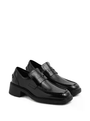 MIISTA Amelia Square-toe Block-heel Loafers