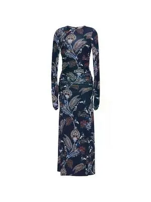 Cara Cara Piermond Paisley-print Maxi Dress - Blue