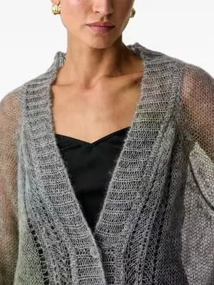 Ermanno Scervino Open-knit Button-down Cardigan