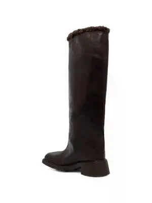 MIISTA Ross Buckle-detail Shearling-trim Boots