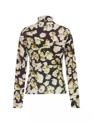 Cara Cara Piper Spotted-print Turtleneck Top