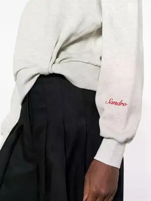 Sandro Mina Twist-detail Sweatshirt