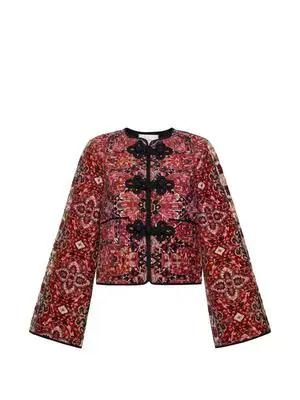 Cara Cara Yanna Frog-fastening Jacket - Red