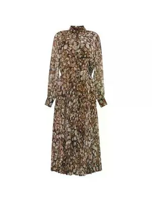 Cara Cara Finch Pleated Midi Dress