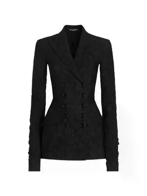 Dolce & Gabbana Floral Brocade Double-breasted Jacket