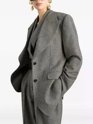 Dolce & Gabbana Glen Plaid Flannel Single-breasted Jacket