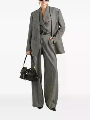 Dolce & Gabbana Glen Plaid Flannel Single-breasted Jacket - Grey