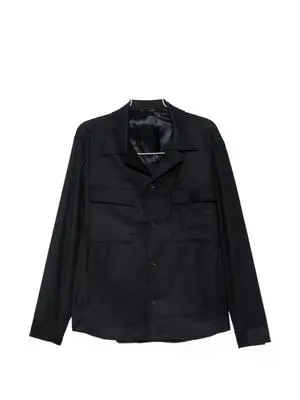 BRIGLIA 1949 John Button-up Chest-pocket Jacket - Blue