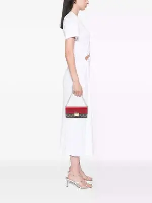 Gucci 2000-2015 Gg Supreme Padlock Wallet On Chain Shoulder Bag - Neutrals