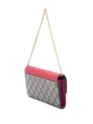 Gucci 2000-2015 Gg Supreme Padlock Wallet On Chain Shoulder Bag