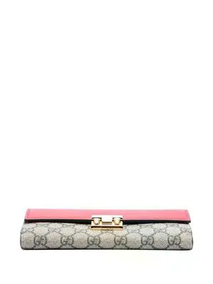 Gucci 2000-2015 Gg Supreme Padlock Wallet On Chain Shoulder Bag
