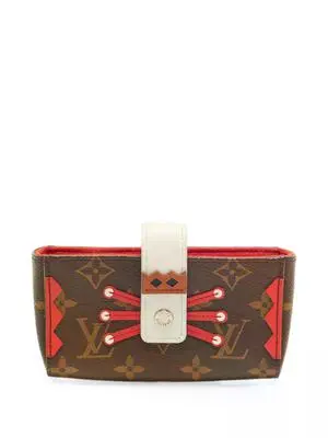 LOUIS VUITTON Monogram Canvas Tribal Mask Pouch