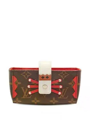 LOUIS VUITTON Monogram Canvas Tribal Mask Pouch