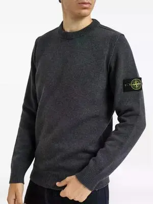 Stone Island Logo-patch Sweater - Grey