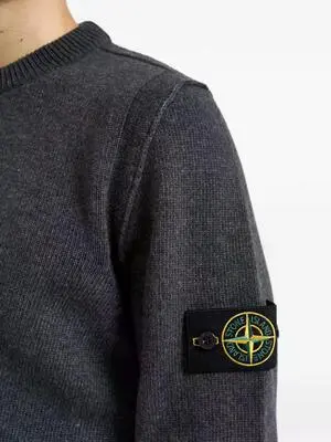 Stone Island Logo-patch Lambswool Sweater