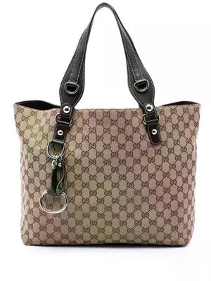 Gucci Gg Canvas Icon Bit Tote Bag - Neutrals