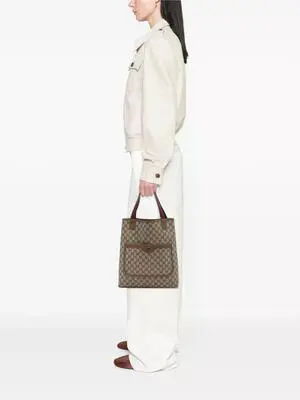 Gucci Gg Supreme Web Tote Bag