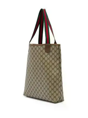 Gucci Gg Supreme Web Tote Bag